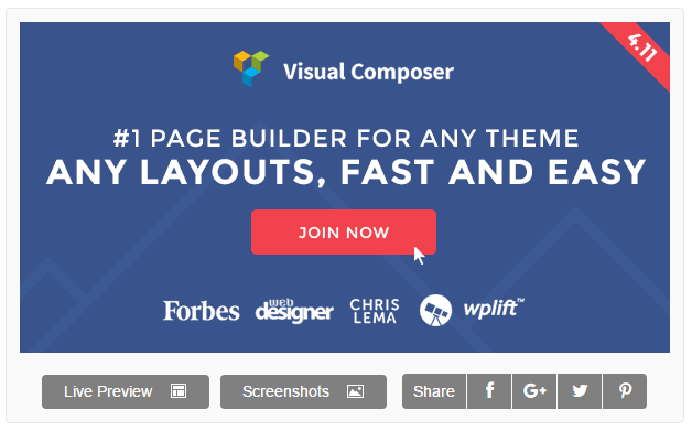 Share Plugin Visual Composer: “Page Builder for WordPress” cập nhật bản mới nhất